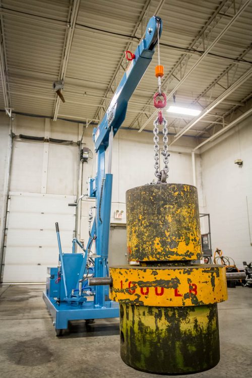 Counterbalance Floor Crane - Custom Winch - David Round