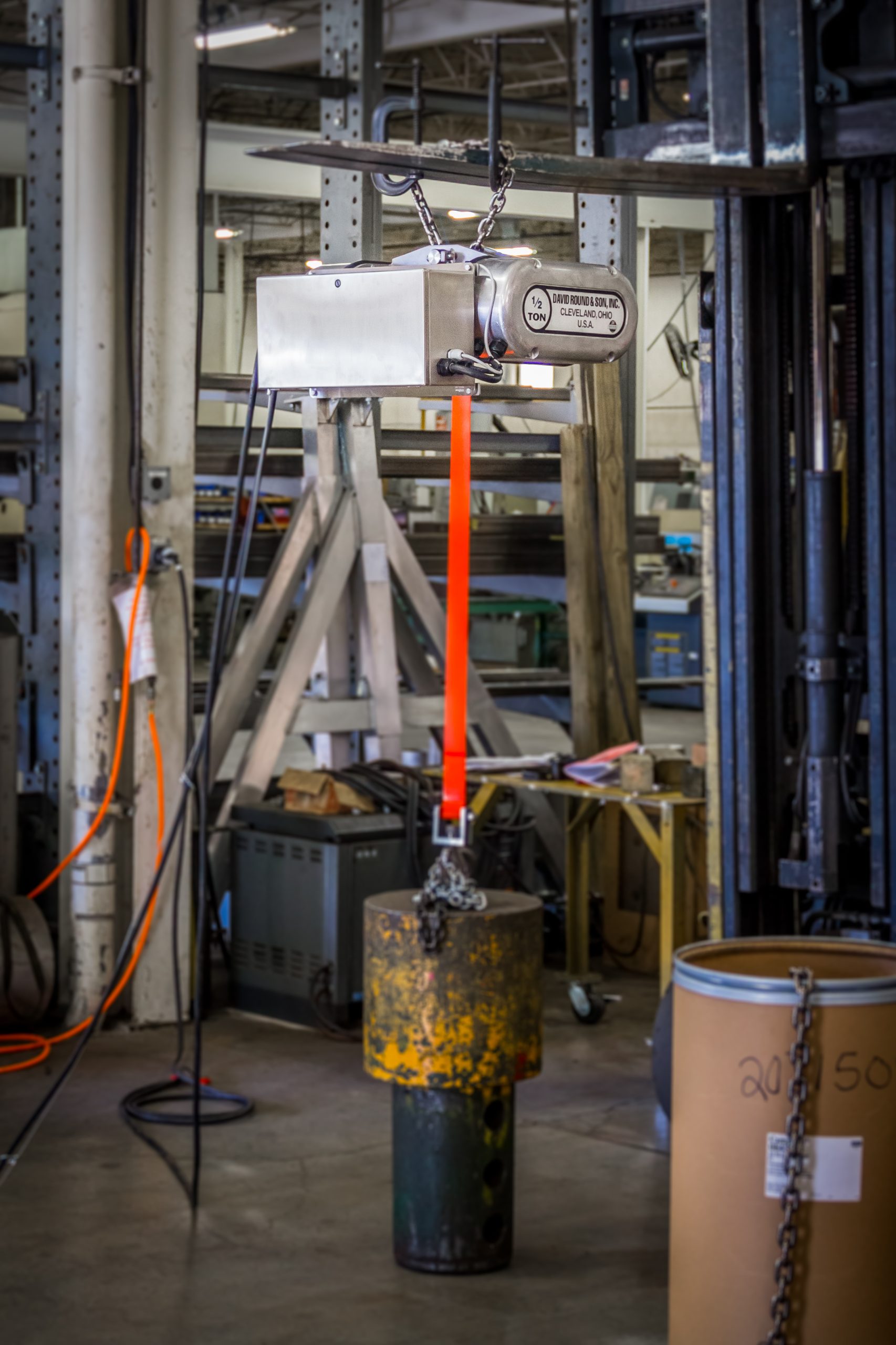 Food Grade Strap Hoist - Stainless Steel - David Round