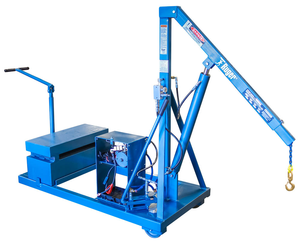 Counterbalance Floor Crane - Hydraulic Lift - David Round